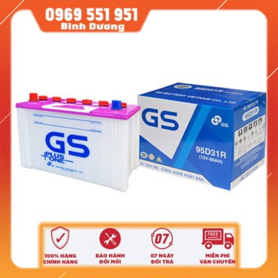 Ắc quy ô tô GS 80D26R/L 12V-70AH - Ắc Quy Hoàng Nghĩa - Bình Dương